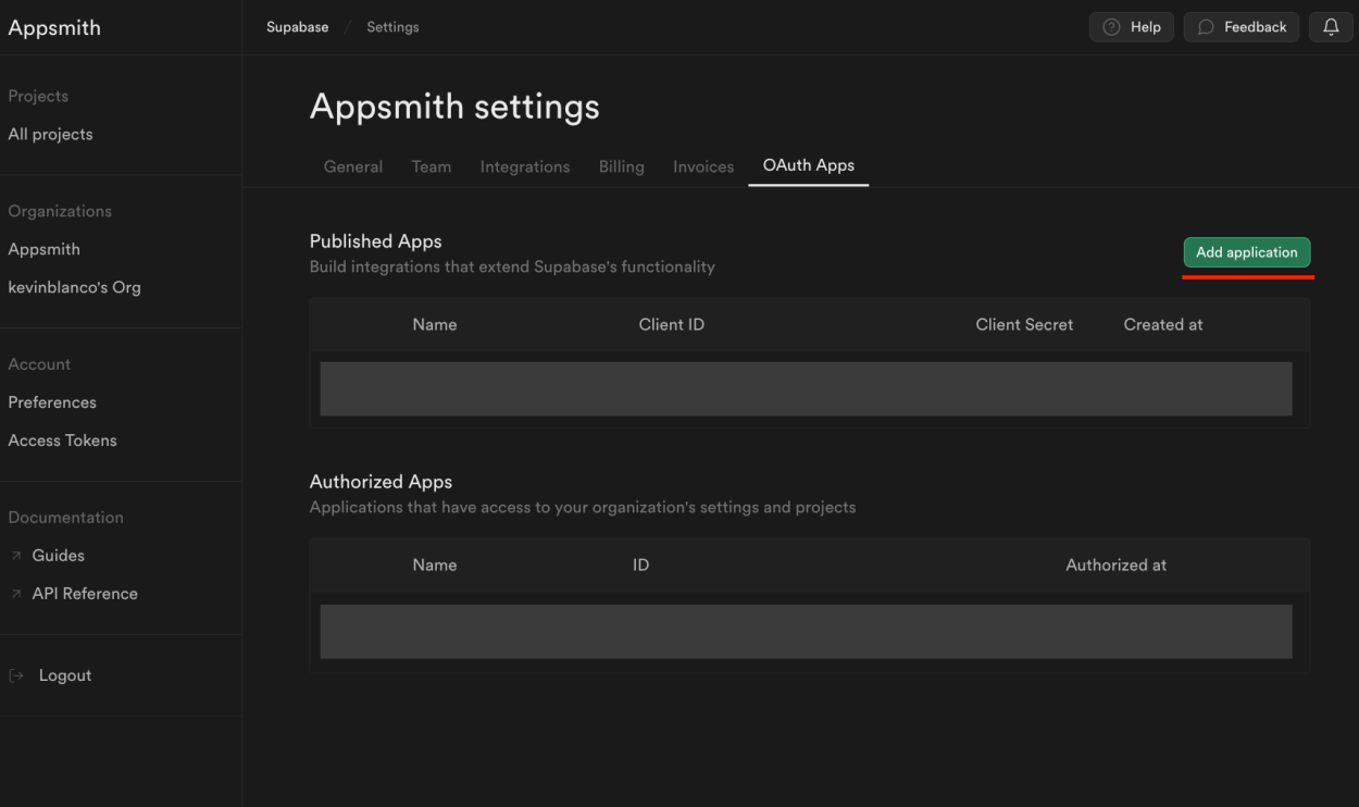 Integrating Supabase with Appsmith Using Oauth2 | Appsmith Community Portal